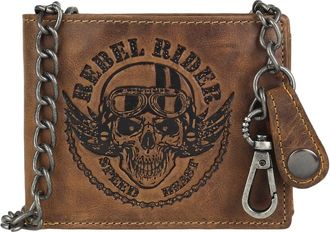 Greenburry Geldbörse Rebel Rider Biker Scheintasche Kette Leder