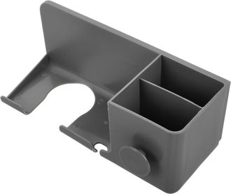 Lurrose Wandmontierter Föhnhalter ohne Bohren Platzsparender Haartrocknerhalter aus Verstärktem Kunststoff Praktischer Badezimmer Organizer für Lockenstab und