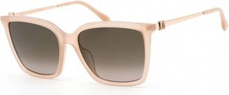 Jimmy Choo London Femme, Accessoires, Jaune, Taille: ONE Size Lunettes de Soleil en M&eacute;tal Dor&eacute; Totta-G-S-Fwm