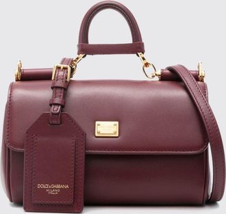 Dolce & Gabbana My Sicily Mini-Handtasche aus Leder mit Logo-Anh&auml;nger