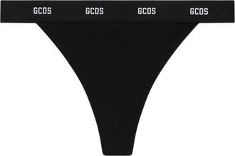 GCDS Essentials Baumwoll-Tanga - - Underwear - Damen - Schwarzk - S