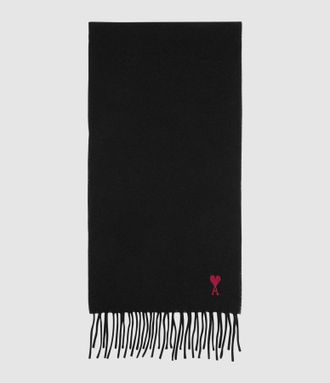 Ami Echarpe Red Ami De Coeur Noir