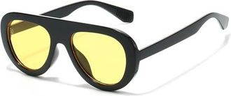 Generic Lunettes De Soleil Dext&eacute;rieur &Agrave; Grande Monture For Hommes, Vacances, Sport Et Femme(Yellow)