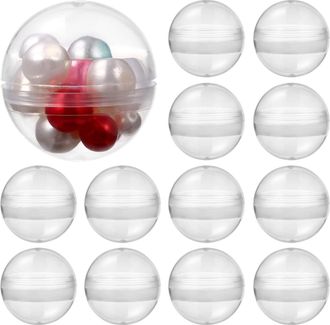 Amosfun Transparente Kugeln Zum Bef&uuml;llen 3.2 cm Runde Kunststoffkugeln F&uuml;r Gumball Machine Bastelmaterial Party Dekoration 100 St&uuml;ck