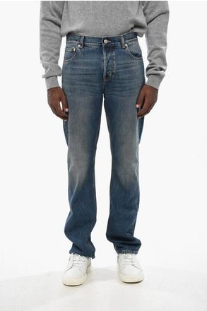 Alexander McQueen Straight Leg Jeans with Back Printed Pocket 21cm Größe 50