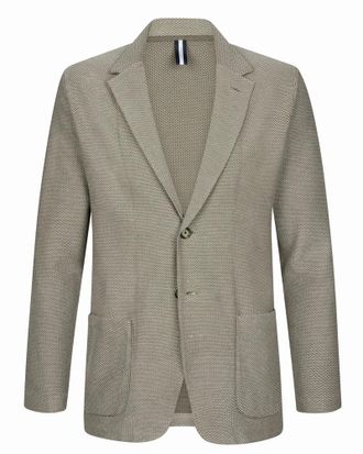 Profuomo Einreiher Strick-Sakko aus leichter Aero Ease-Baumwolle in