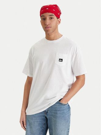 Quiksilver T-Shirt Salt Water EQYZT08205 Wei&szlig; Comfort Fit