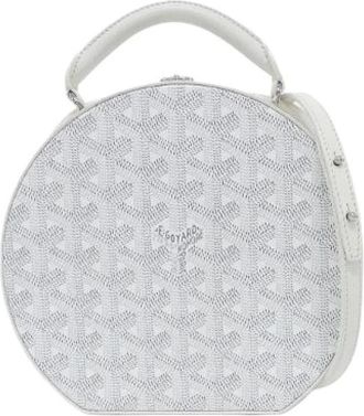 Goyard Pre-owned Sac bandouli&egrave;re en toile enduite et cuir de veau Alto - Femme - Pre-owned - Blanc - Taille: ONE Size