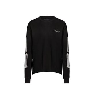 Amiri T-shirt &agrave; manches longues en coton piqu&eacute;