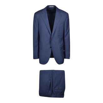 Corneliani Giacca Stondata Anzug - - Suits - Herren - Blau - 3XL