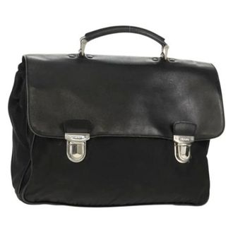 Prada Serviette Pre-owned en Nylon - Femme - Pre-owned - Noir - Taille: ONE Size