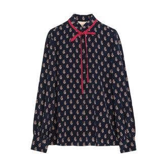 Valentino Seidenhemd mit Paisley-Print - - Blouses & Shirts - Damen - Lila - M