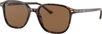 Ray-Ban unisex, Accessoires, Brun, Taille: 53 MM Lunettes de soleil Leonard
