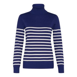 Saint Tropez MilaSZ St. Rollneck Pullover - - Knitwear - Damen - Blau - M