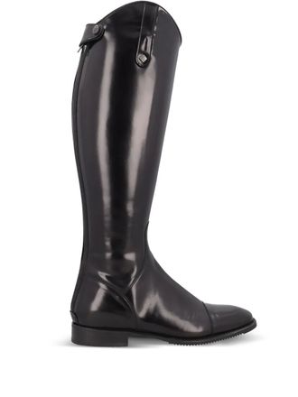 Vintage bottes en cuir - Noir
