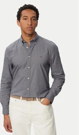 Tommy Hilfiger Hemd Flex MW0MW43317 Grau Regular Fit