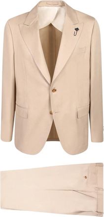 Lardini Homme, Costumes, Beige, Taille: L Coupe classique, tissu en soie