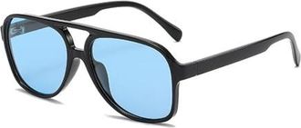 Generic Lunettes de soleil hommes et femmes grand cadre lunettes de soleil de conduite polaris&eacute;es de vacances personnalis&eacute;es(Blue)