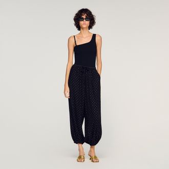 Sandro Weite Hose mit Strass