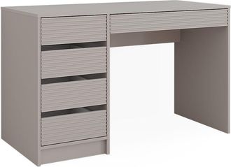 Vicco Schreibtisch Sherry, Cashmere, 55 x 120 cm mit Schubladen