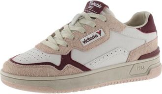 Victoria 1985 Basket Basse Unisexe C80 Cuir & Pi&egrave;ces Color&eacute;es & en Cro&ucirc;te De Cuir & Logo R&eacute;tro 8800120 pour Adulte Rosa 37