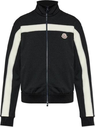 Moncler Homme, Sweatshirts et sweats &agrave; capuche, Noir, Taille: XL SweaT-shirt avec &eacute;cusson logo