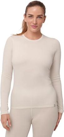 Danish Endurance Haut Thermique en Laine Merinos pour Femme, sous-V&ecirc;tements Thermiques. Couche de Base dhiver, Blanc Cass&eacute;, 2XL