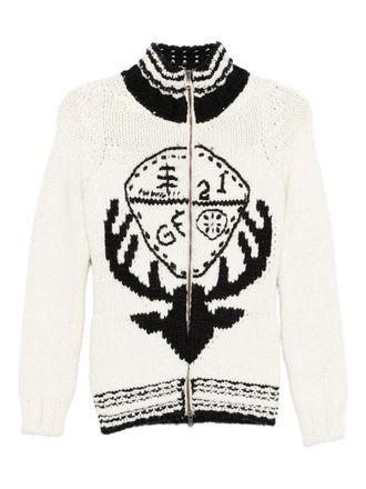 Gianfranco Ferre 1990s Strickpullover - Wei&szlig;