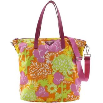 Prada Sac cabas en nylon fleuri Pre-owned - Femme - Pre-owned - Multicolore - Taille: ONE Size