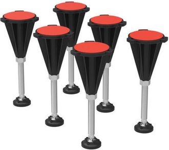 GROHE Ideal Standard Ultra Flat s - Duschwannen-Fu&szlig;gestell, Chrom/schwarz K936467