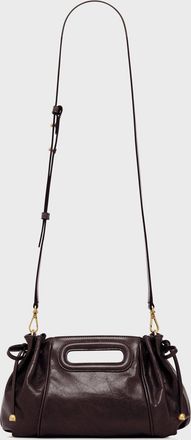 Gerard Darel Sac &agrave; main en cuir effet froiss&eacute; - MINI DANY - Moka