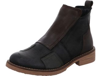 Gemini Damen Stiefelette aus Leder im Patchwork Design 364195-03, Gr&ouml;&szlig;e:37 EU, Farbe:Schwarz