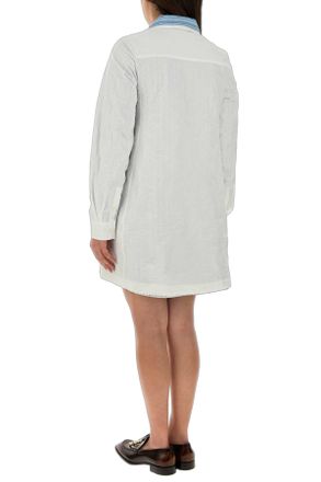 Loewe Quilted Cotton Blend Dress - White