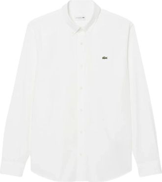 Lacoste Homme, Chemises, Blanc, Taille: 2XL Chemise Popeline Stretch Coupe R&eacute;guli&egrave;re