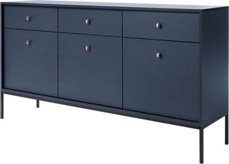 Selsey MONNE - Eine dreit&uuml;rige Kommode mit schubladen (marineblau)