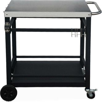 Sweeek Outdoor-Servierwagen zum Grillen, schwarz