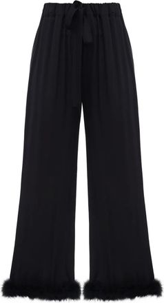 Sleeper Bisou Bisou feather trousers - Schwarz