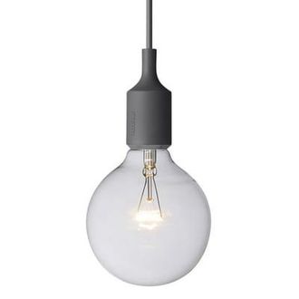 MUUTO Suspension E27 - Gris - Silicone - Designer Taf Architects