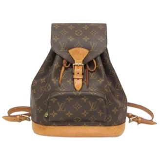 Louis Vuitton Pre-owned Montsouris MM Rucksack - - Pre-owned - Damen - Braun - ONE SIZE