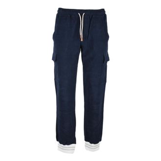 Eleventy Homme, Pantalons, Bleu, Taille: XL Tuta in Velluto