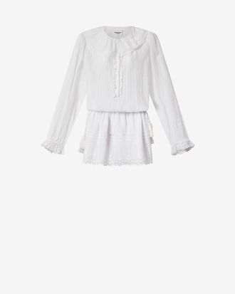 Isabel Marant Robe Lenora - Femme - Blanc - Taille34 - Marant &Eacute;toile