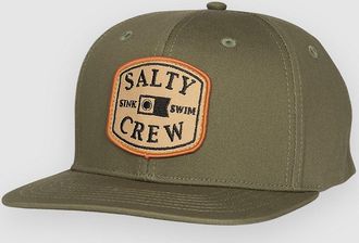 Salty Crew Capitals Snapback Cap olive