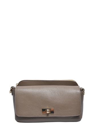Luisa Vannini Beige Rindsledertasche