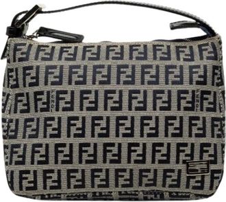 Fendi Sac bandouli&egrave;re mini vintage doccasion - Femme - Pre-owned - Gris - Taille: ONE Size