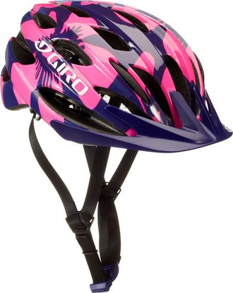 Giro Kinder Fahrradhelm Raze, Berry/Blue Flowers, One Size, 7075672