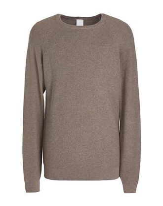 8 by YOOX ORGANIC COTTON-CACHEMERE BLEND KNITWEAR ROUND-NECK RIB JUMPER