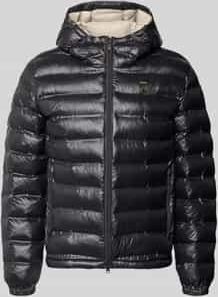 Blauer Steppjacke mit Zweiwege-Rei&szlig;verschluss Modell CHARLES