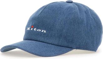 Kiton Homme, Accessoires, Bleu, Taille: 59 CM Casquette de baseball brod&eacute;e