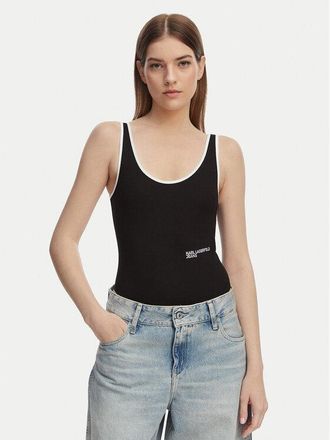 Karl Lagerfeld Body A2W17021 Schwarz Slim Fit