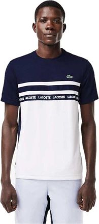 Lacoste T-Shirt f&uuml;r Herren, Piqu&eacute; (Wei&szlig;/Dunkles Marineblau)